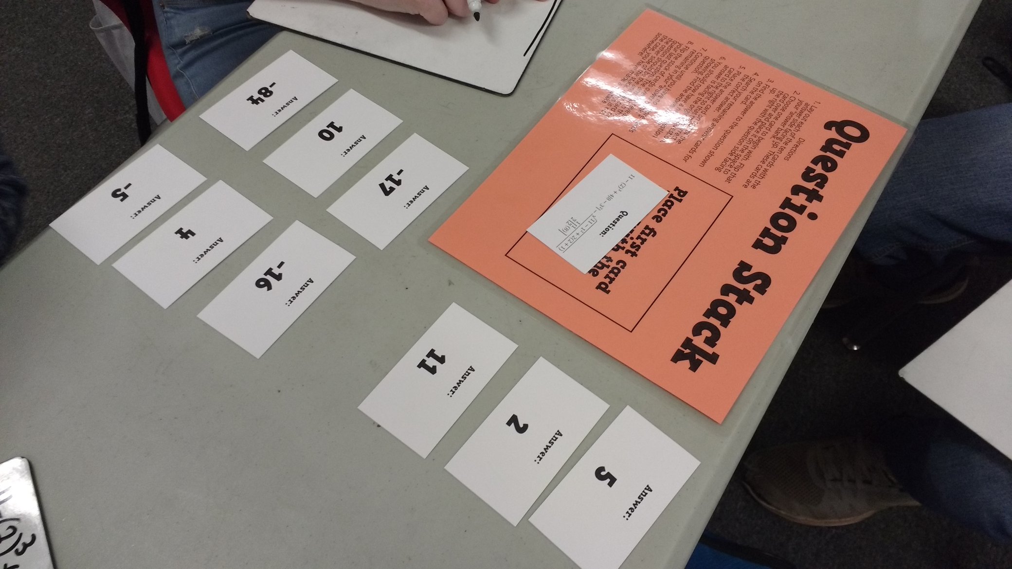 Order of Operations Question Stack Activity | Math = Love