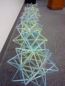 Stellated Icosahedron Straw Art | Math = Love