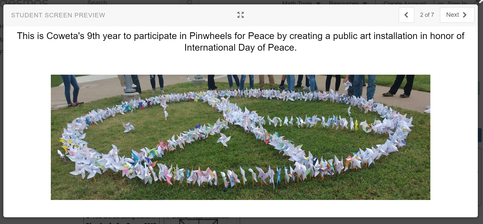 Pinwheels for Peace 2019 | Math = Love