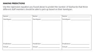 Candy Grab Lab for Linear Regression | Math = Love