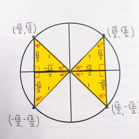 Fill in the Blank Unit Circle Chart | Math = Love