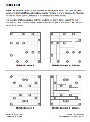 Shikaku Puzzles Collection | Math = Love