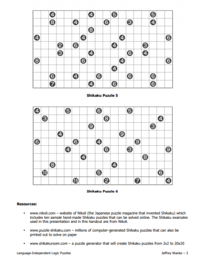 Shikaku Puzzles Collection | Math = Love