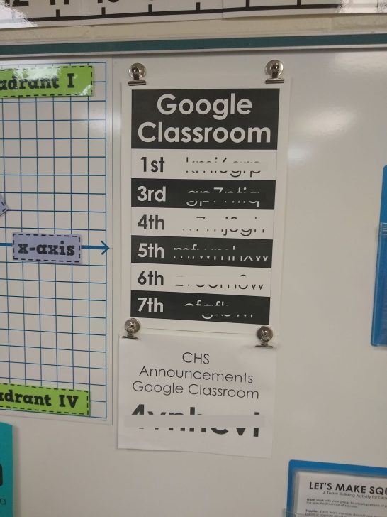 Google Classroom Poster | Math = Love