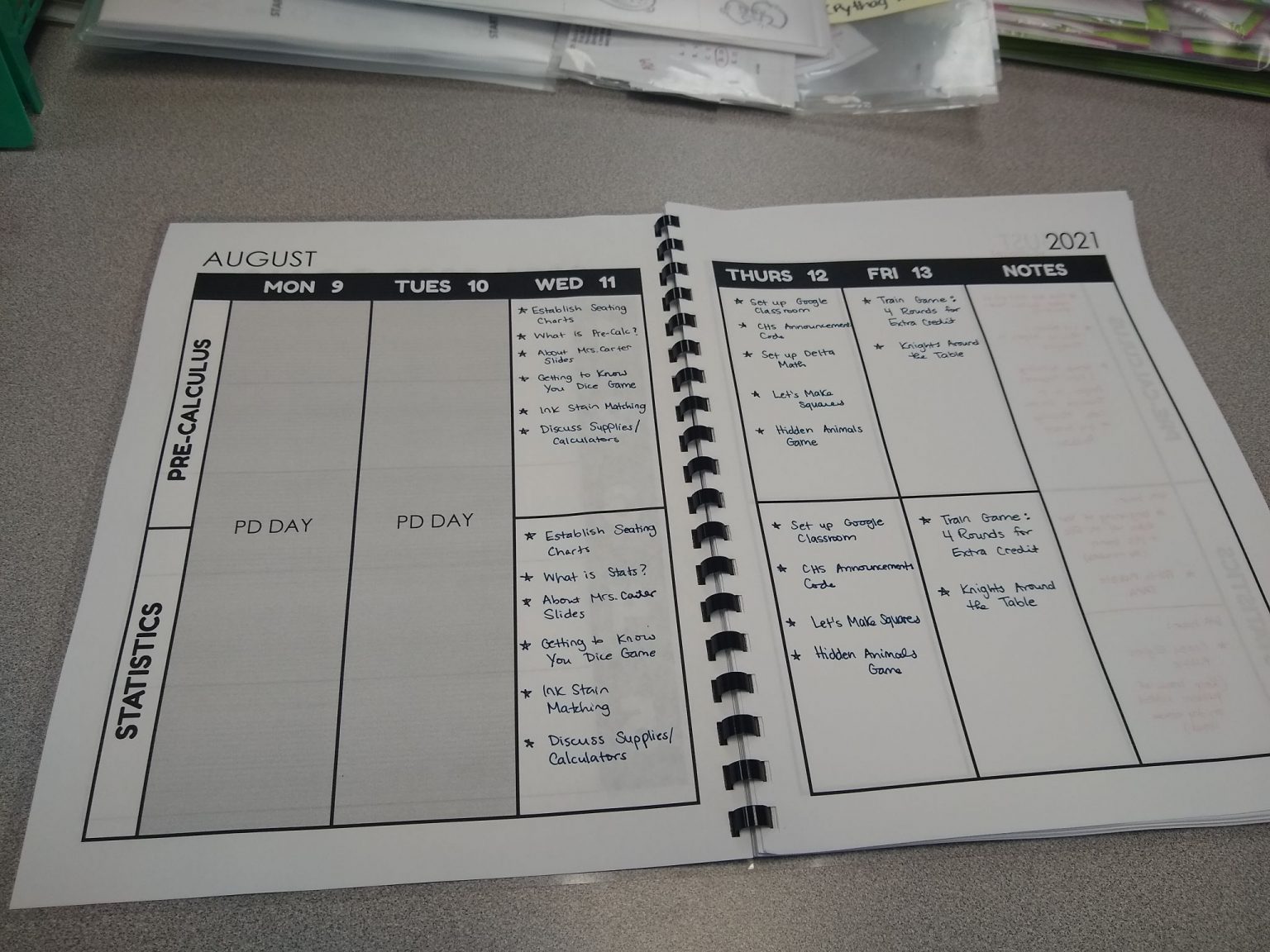 2022-2023 Free Printable Lesson Plan Book | Math = Love