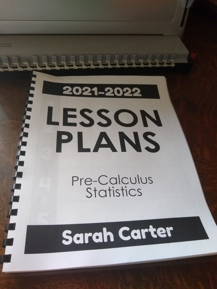 2022-2023 Free Printable Lesson Plan Book | Math = Love