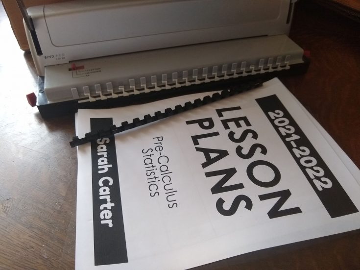 2022-2023 Free Printable Lesson Plan Book | Math = Love