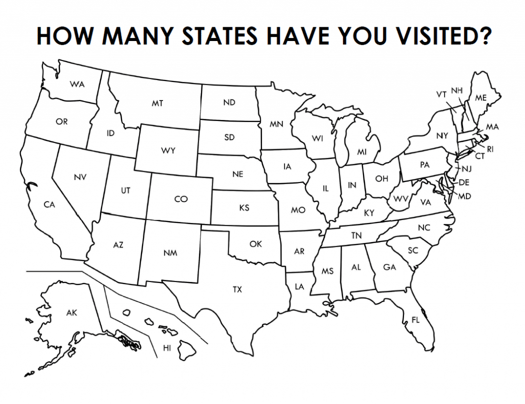 How Many States Have You Visited Map Math Love How Many States Have You Visited Map Math Love