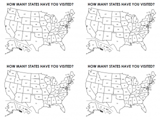 How Many States Have You Visited Map | Math = Love