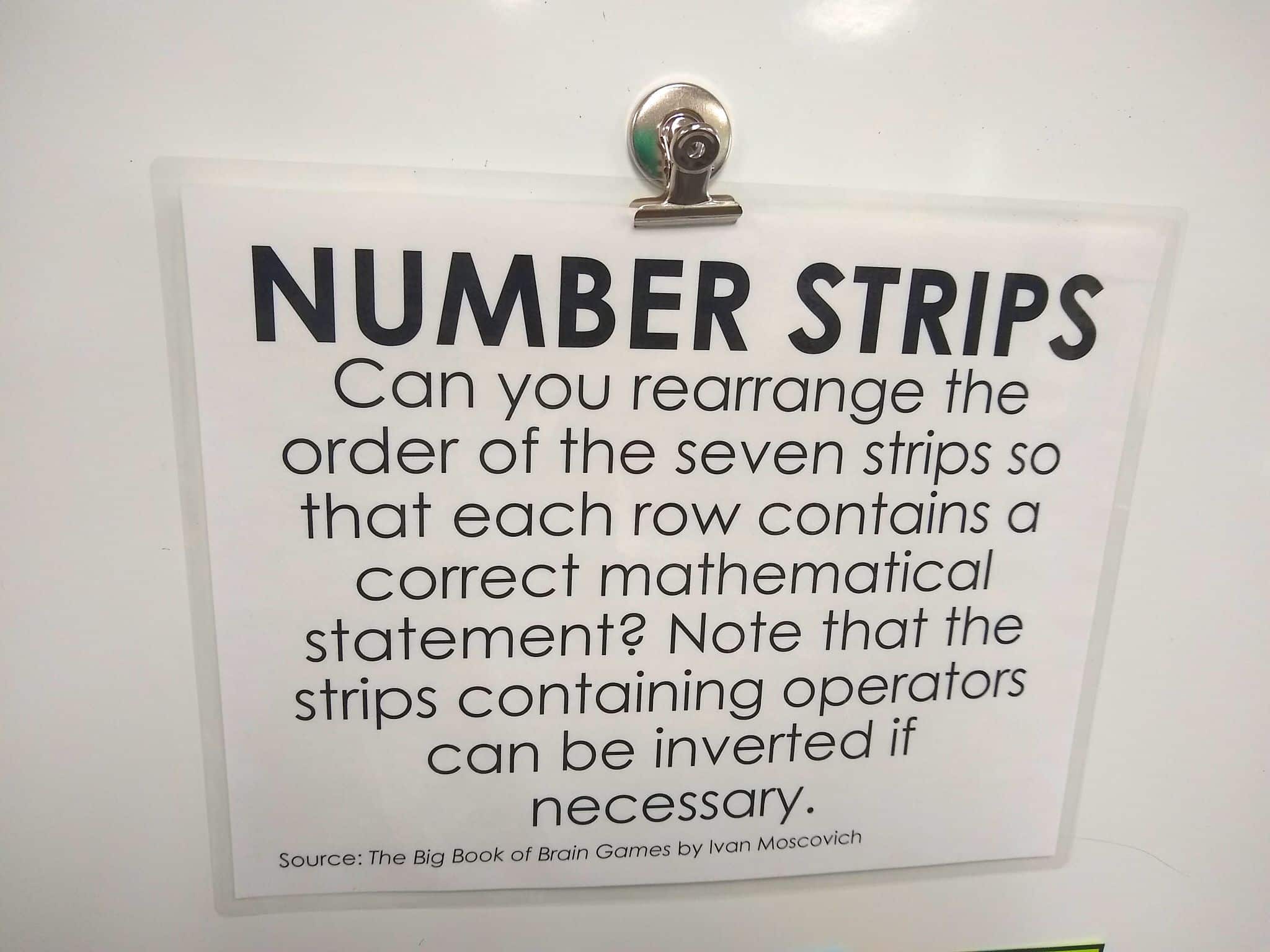 Number Strips Puzzle | Math = Love