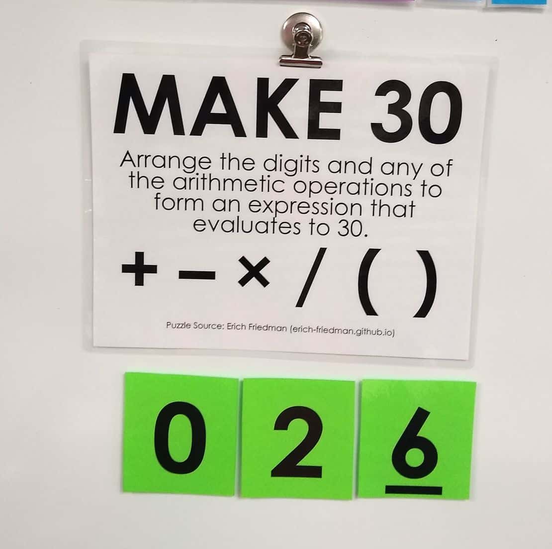 24 Fun Order of Operations Puzzles