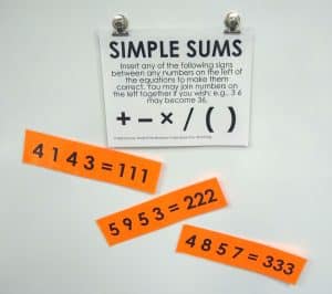 Simple Sums Puzzle | Math = Love