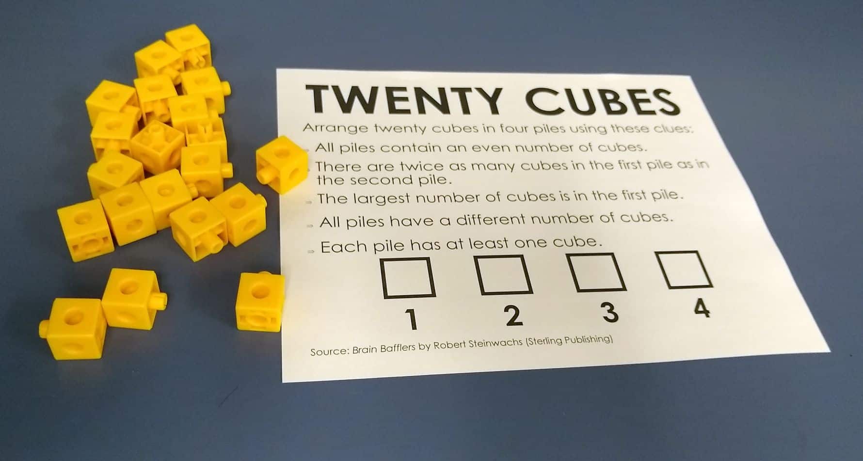 Twenty Cubes Puzzle | Math = Love