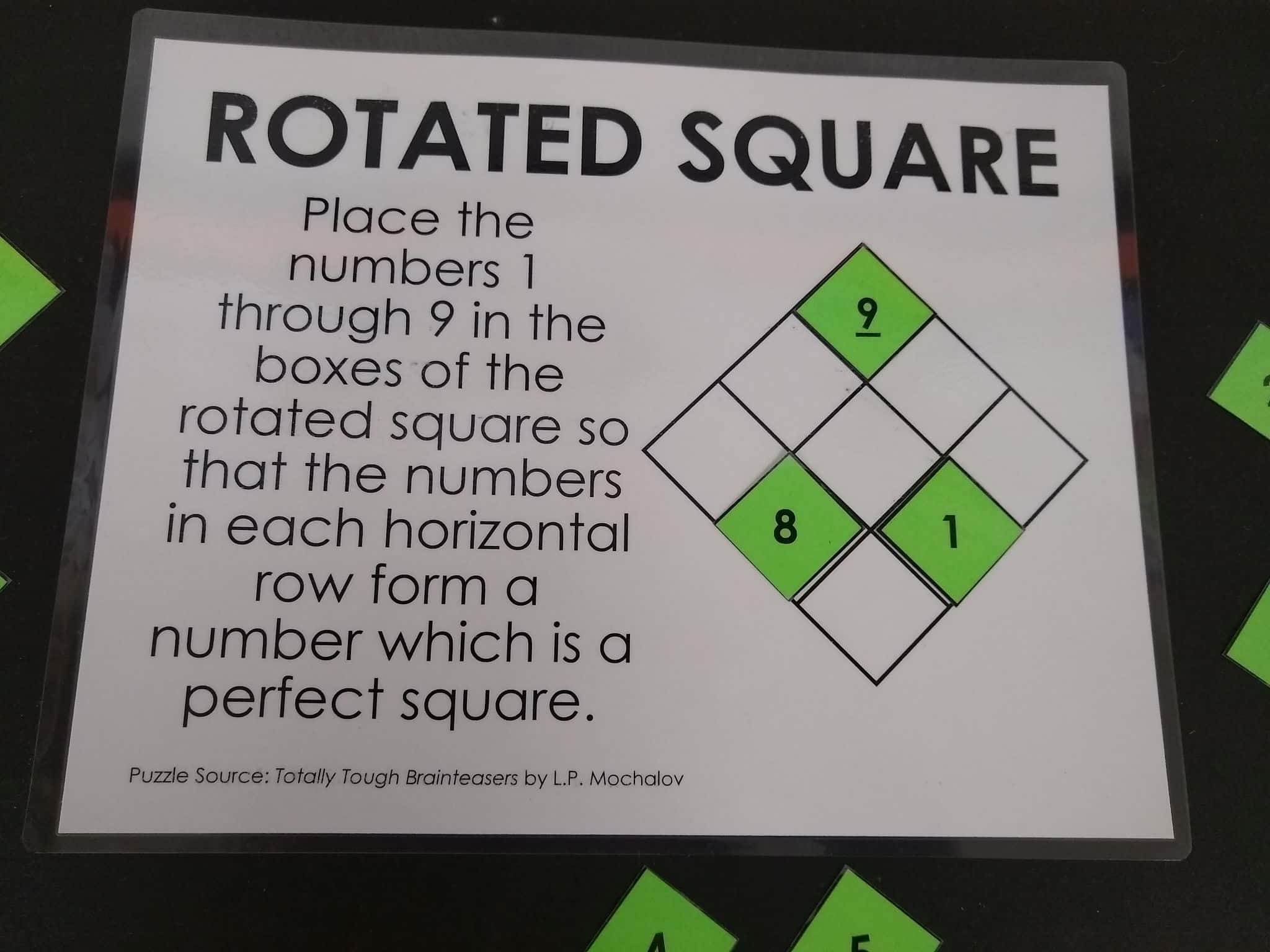 Rotated Square Puzzle | Math = Love