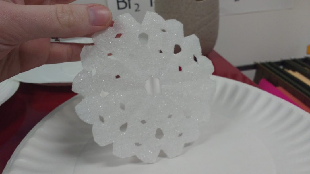 Borax Snowflake Christmas Ornaments | Math = Love