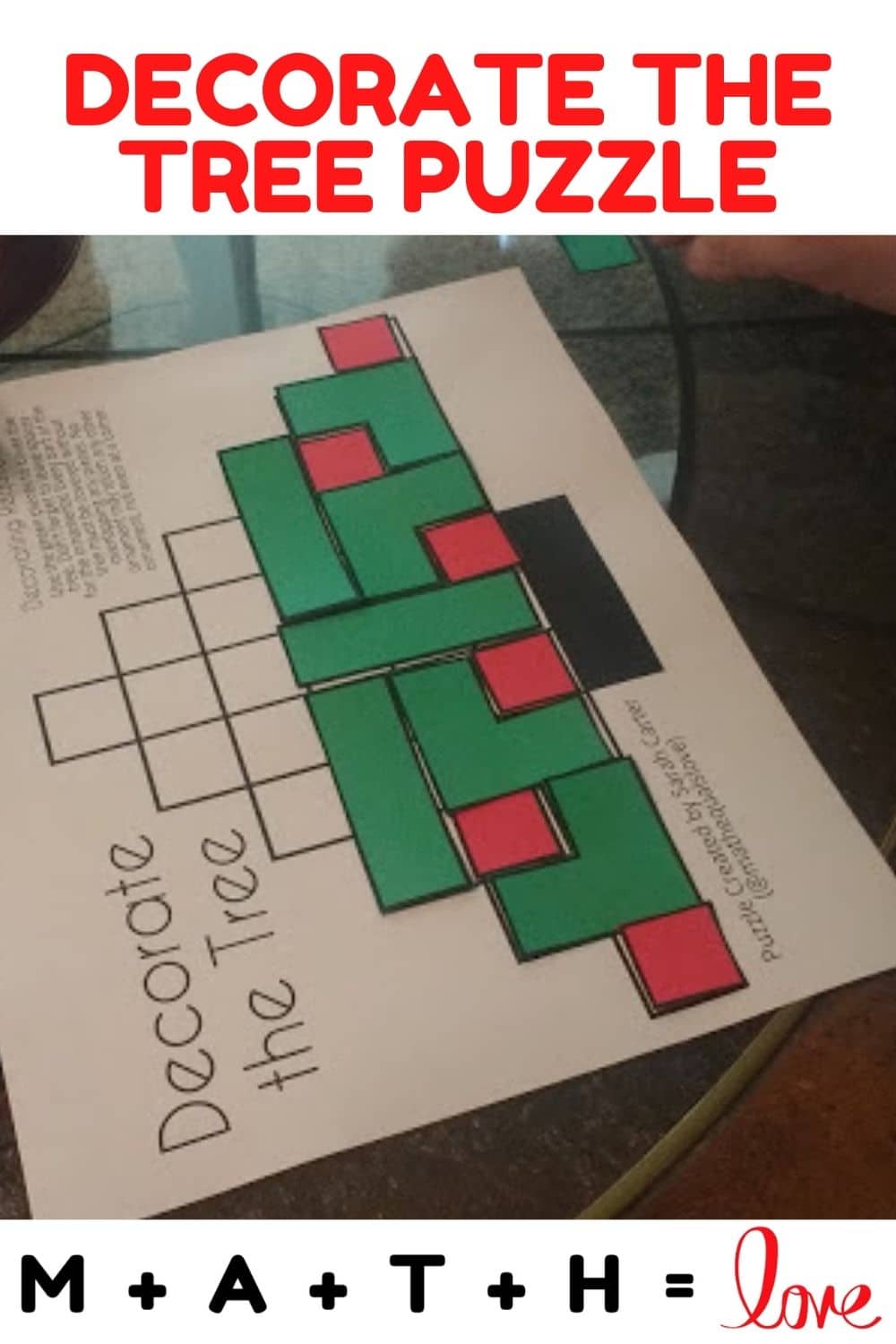 Decorate the Tree Christmas Puzzle | Math = Love