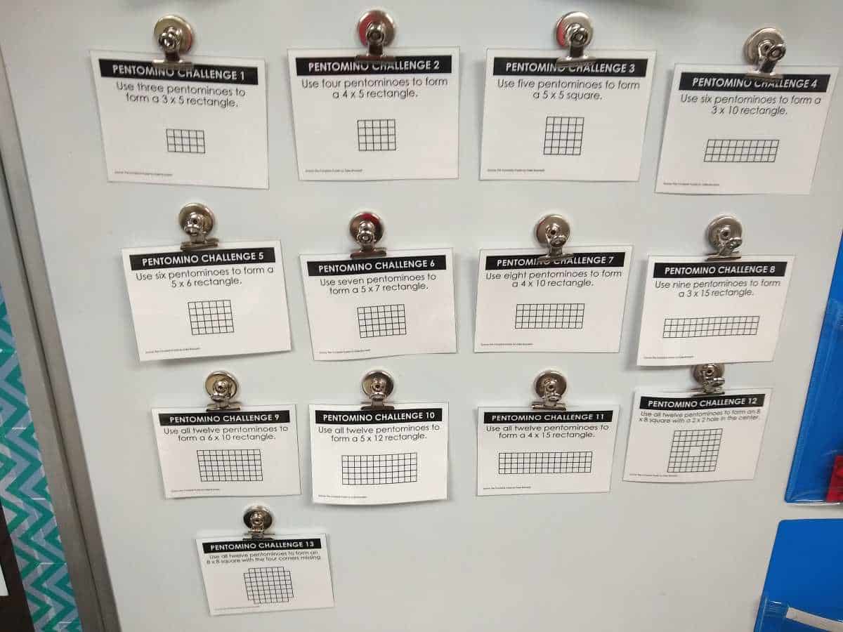 13 Free Printable Pentominoes Puzzle Challenges | Math = Love