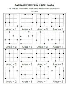 Sankaku Puzzles (Triangle Area Puzzles) | Math = Love