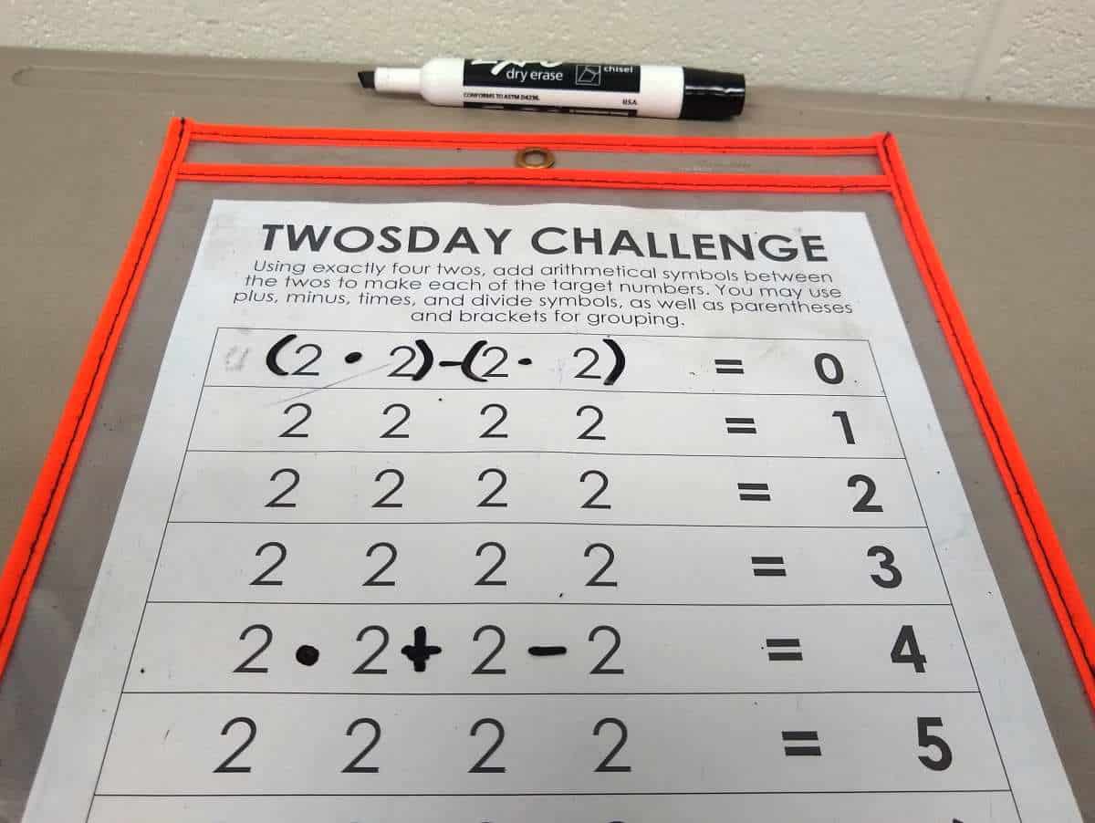 Twos Challenge | Math = Love