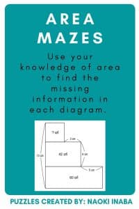 Area Maze Puzzles | Math = Love