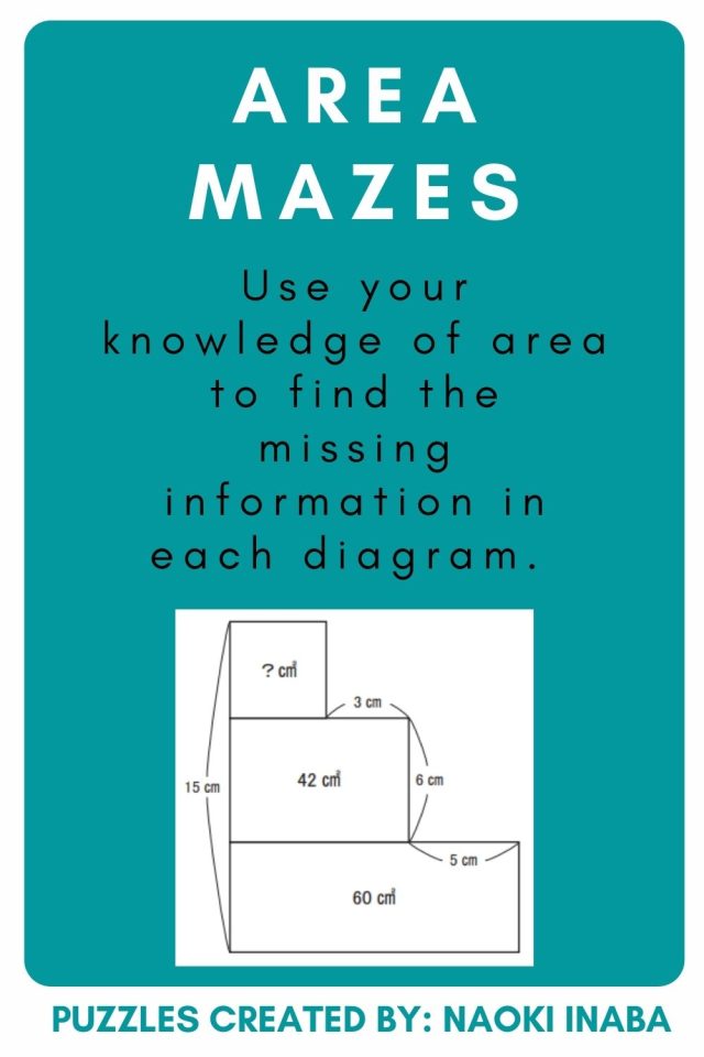 Area Maze Puzzles | Math = Love