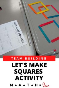Let's Make Squares Activity | Math = Love