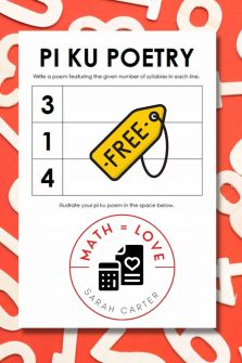 Pi ku Poetry: Writing Pi Day Poems | Math = Love