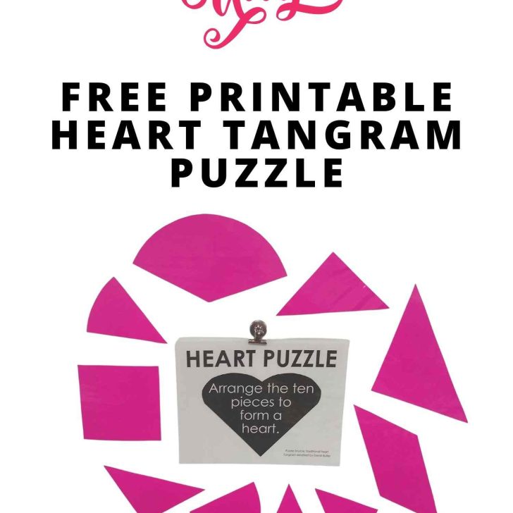Printable Heart Tangram Puzzle | Math = Love