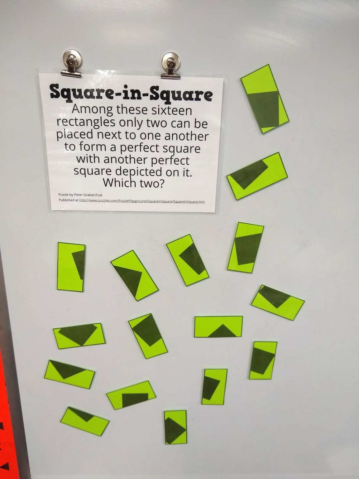 Square in Square Puzzle | Math = Love