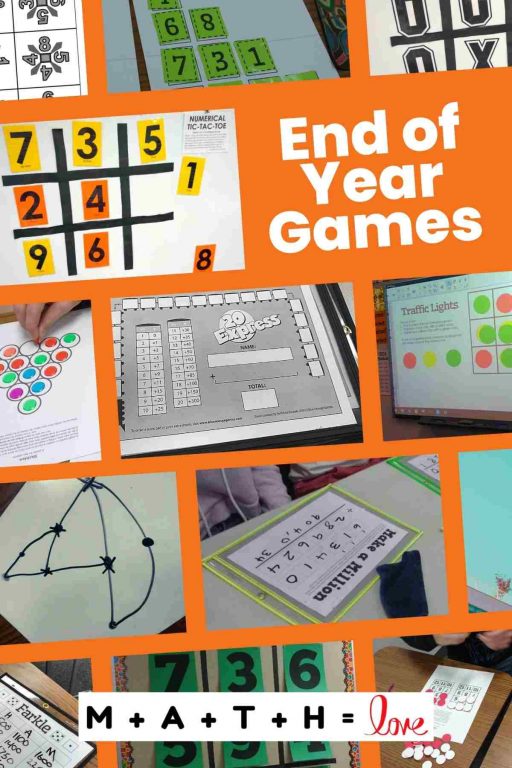54 Fun End of Year Activities for Math Class | Math = Love