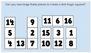Big Magic - A Printable Magic Square Puzzle | Math = Love