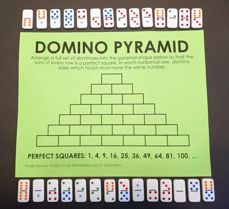 Domino Pyramid Puzzle | Math = Love