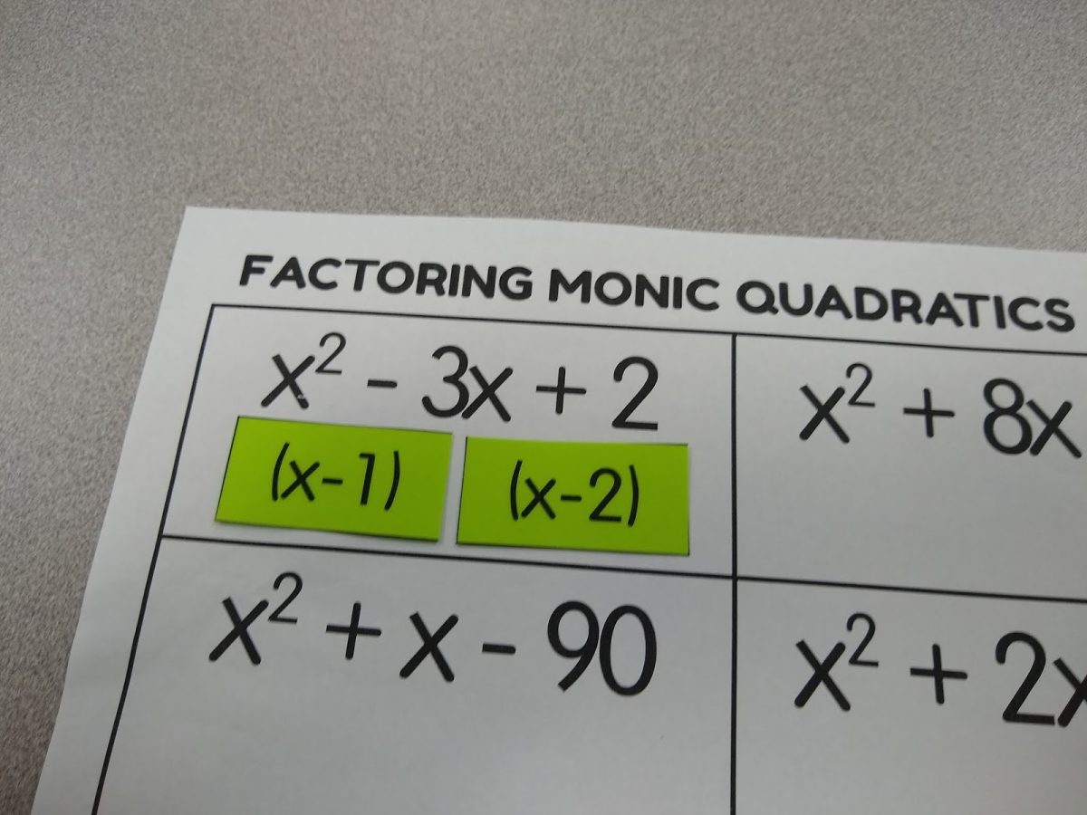 Factoring Quadratics Practice Activity (When a = 1) | Math = Love