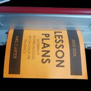 2025-2026 Free Printable Lesson Plan Book (2-6 Preps)