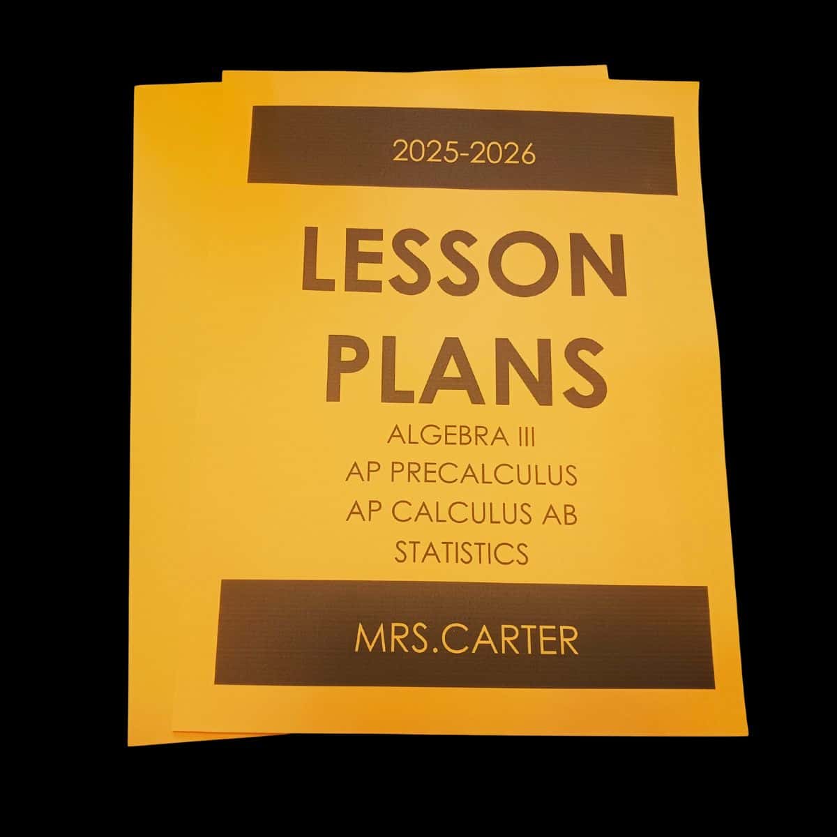2025-2026 Free Printable Lesson Plan Book (2-6 Preps)