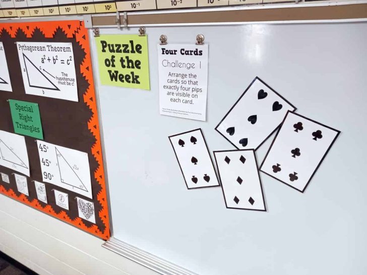 4 Cards Playing Card Puzzle | Math = Love