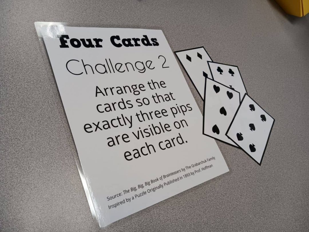 4 Cards Playing Card Puzzle | Math = Love