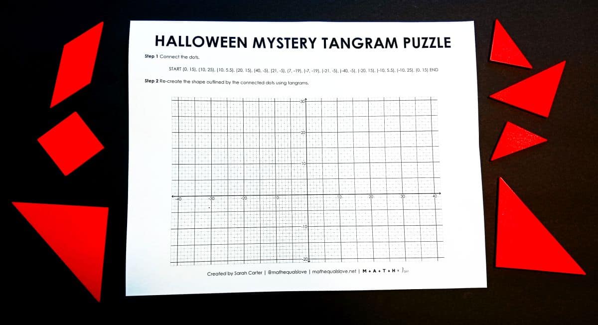 Halloween Mystery Tangram Puzzle | Math = Love