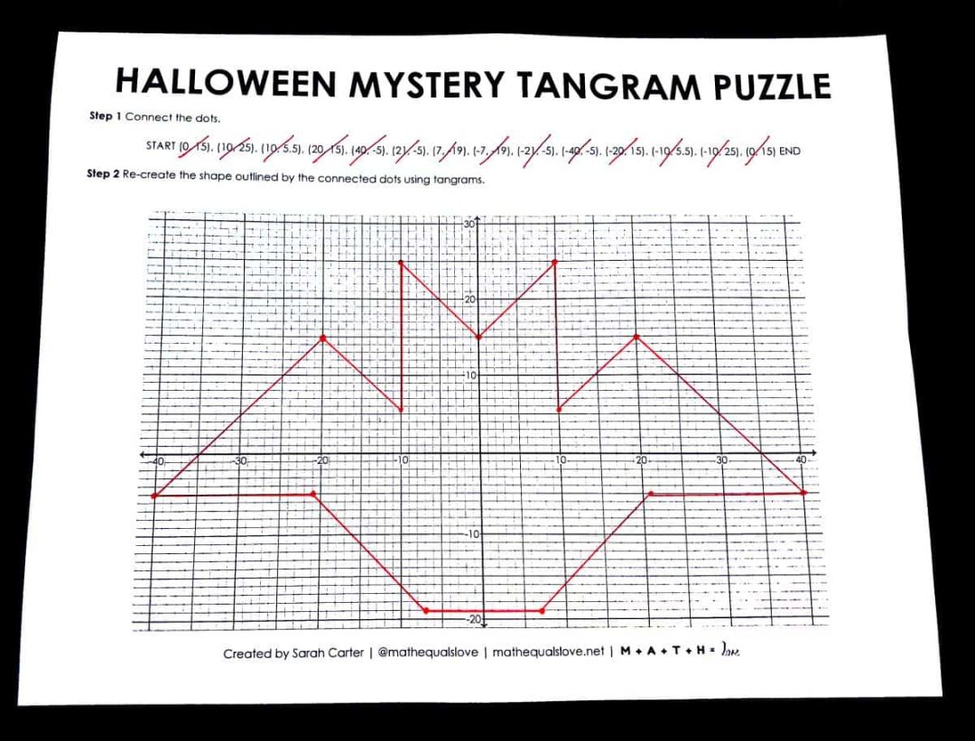 Halloween Mystery Tangram Puzzle | Math = Love