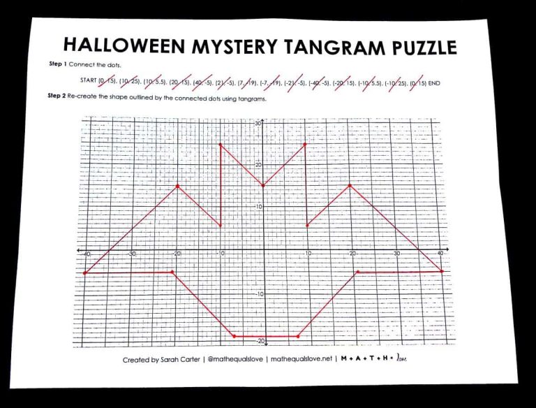 Halloween Mystery Tangram Puzzle | Math = Love