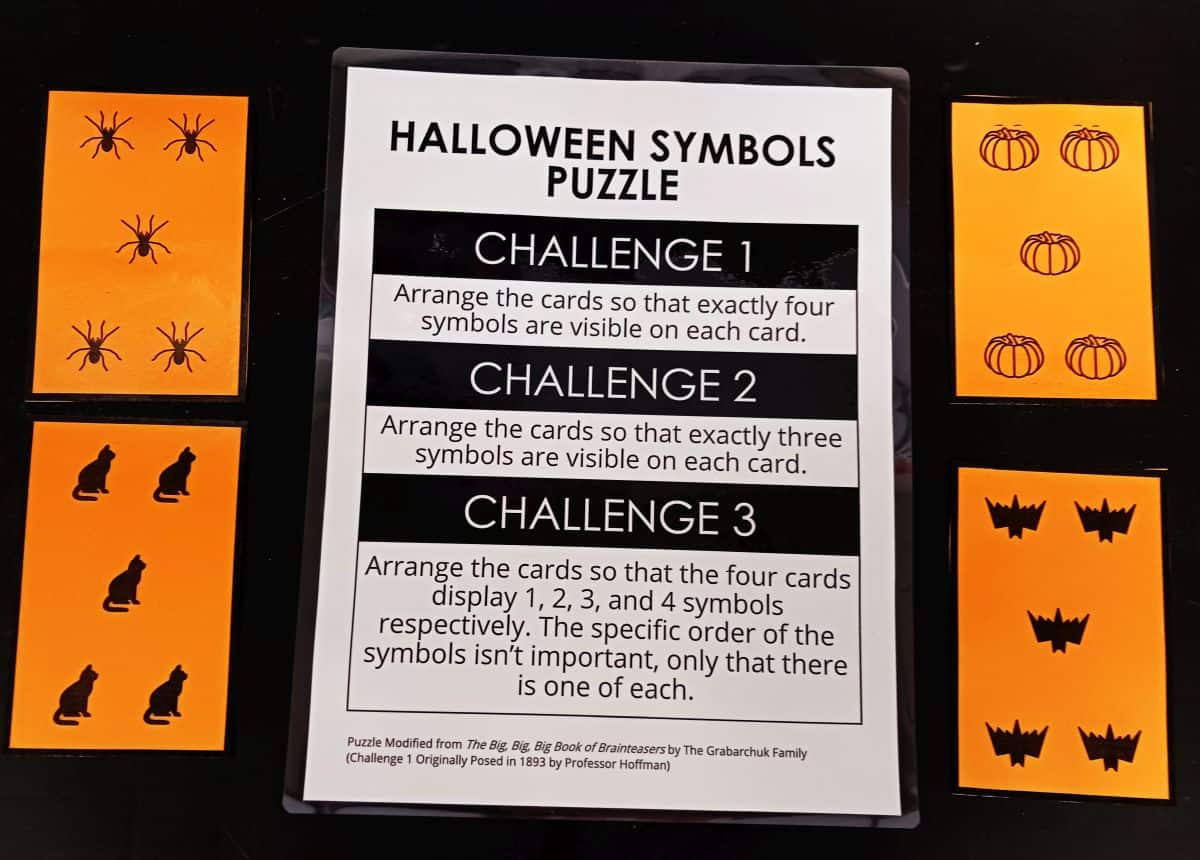 Halloween Symbols Puzzle | Math = Love