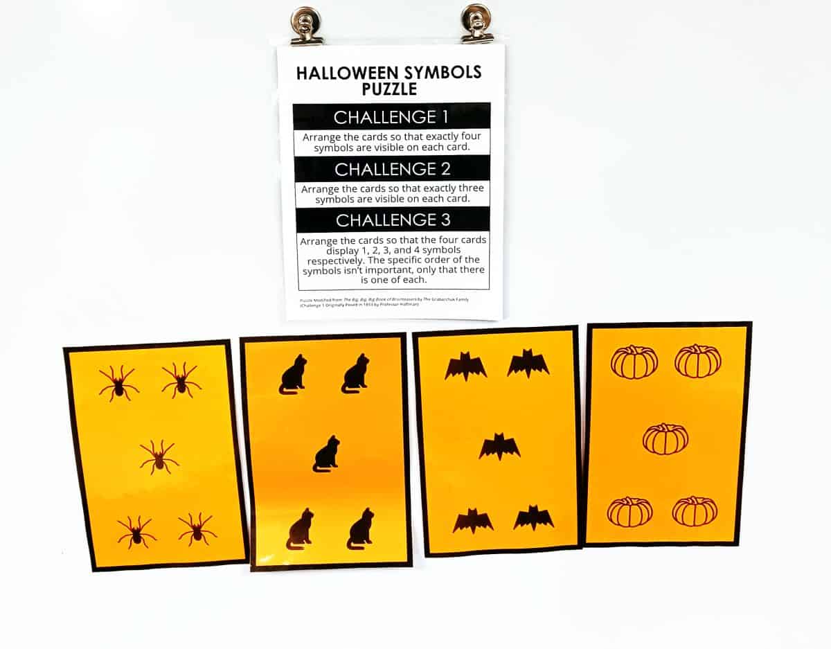 Halloween Symbols Puzzle | Math = Love