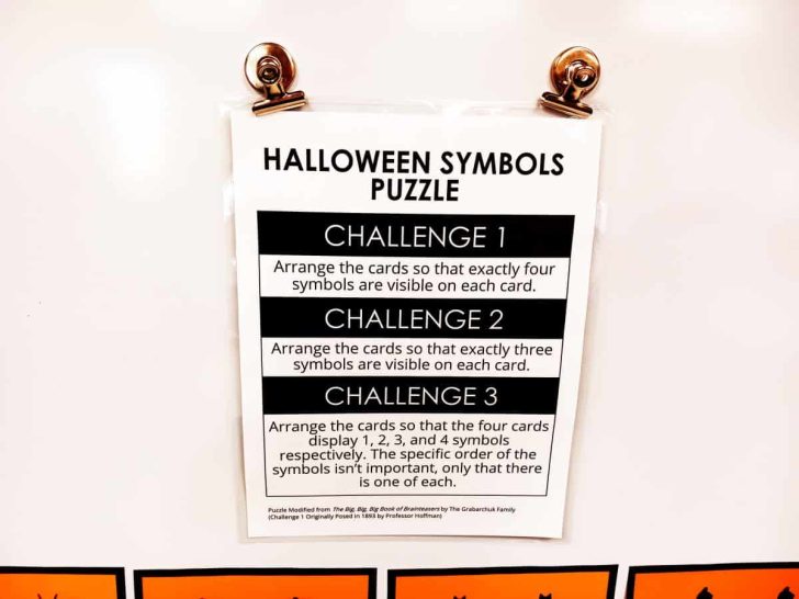 Halloween Symbols Puzzle | Math = Love