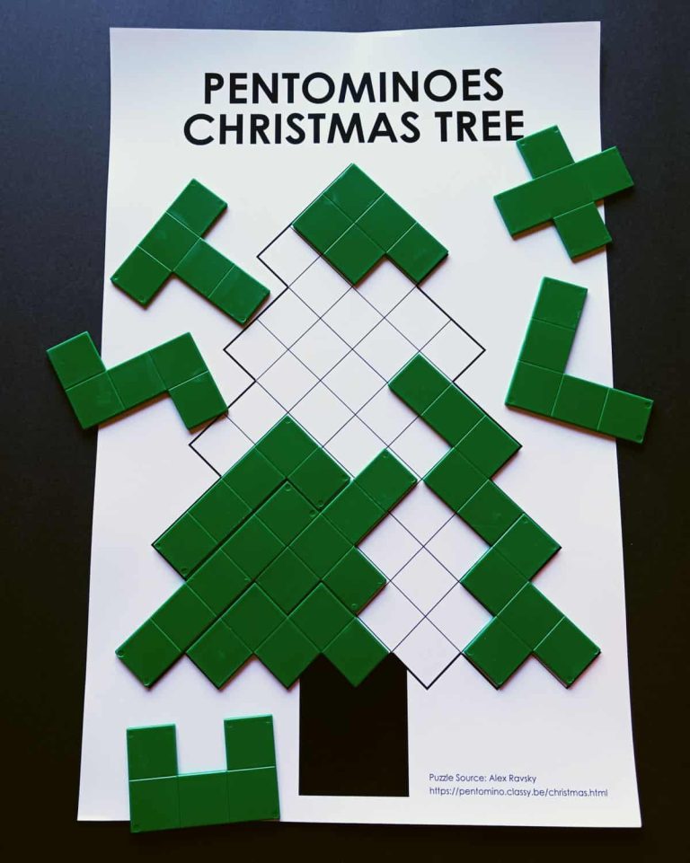 Pentominoes Christmas Tree Puzzle | Math = Love