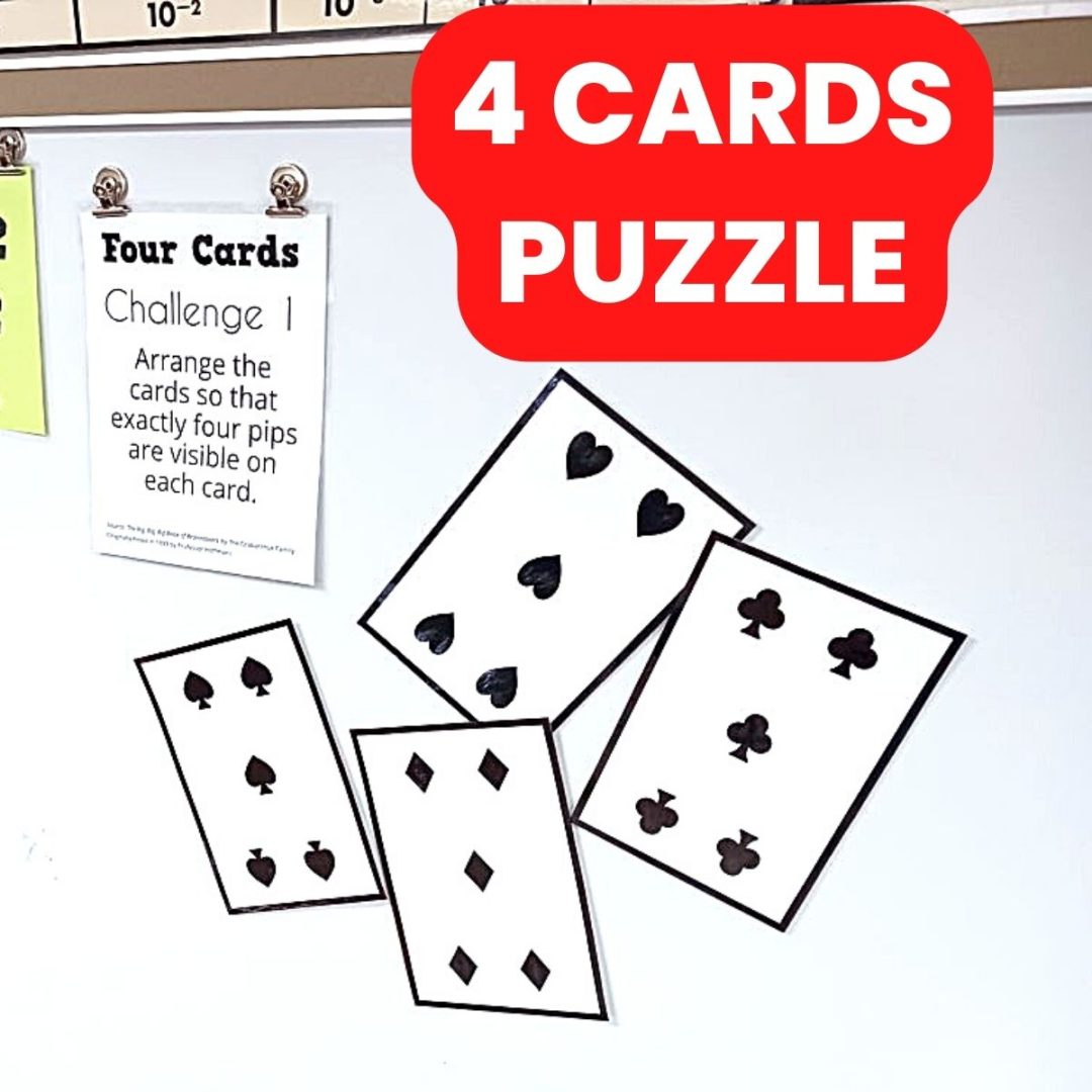 Fours Challenge Puzzle | Math = Love