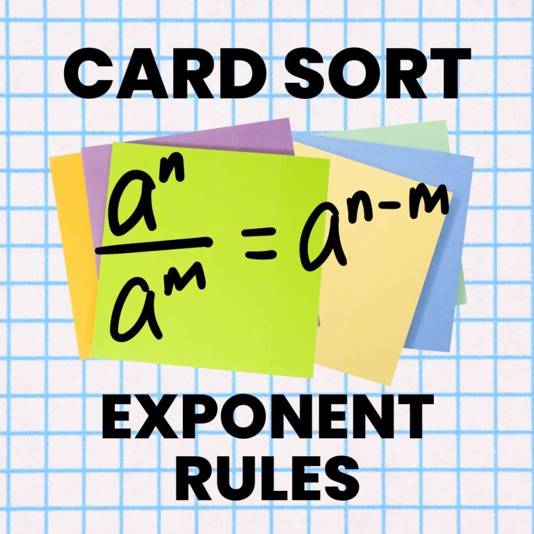 9 Fun Exponent Rules Activities (with Free Printable PDFs)