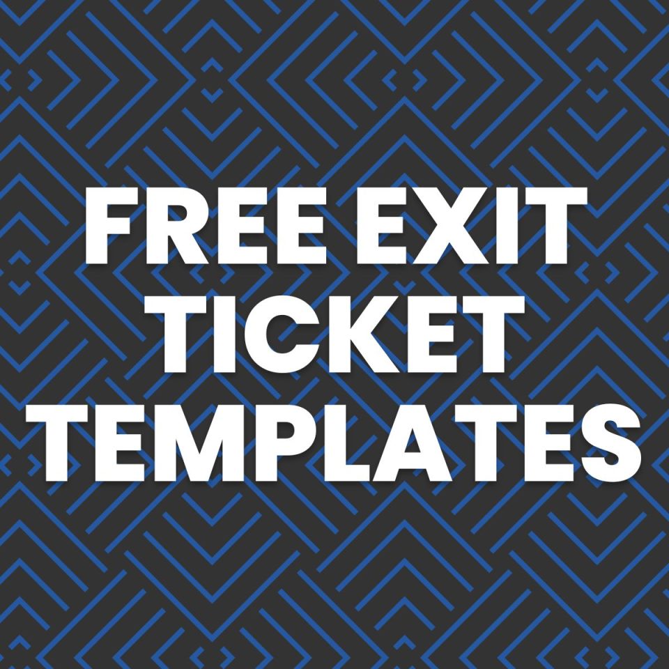 25+ Free Exit Ticket Templates | Math = Love