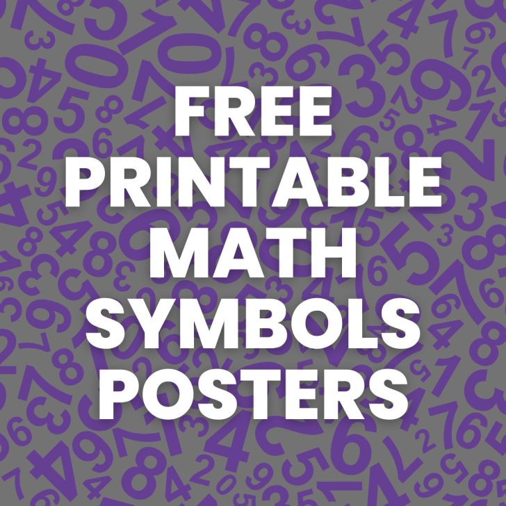 Math Symbols Posters | Math = Love
