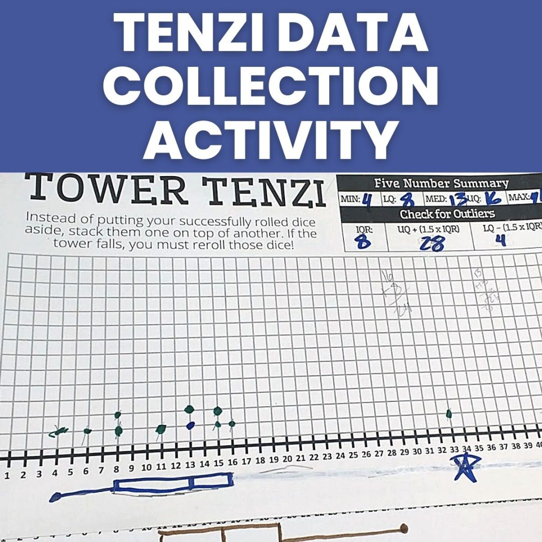 Tenzi Data Collection Activity for Comparing Data Sets | Math = Love