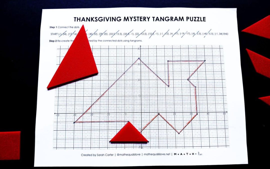 Thanksgiving Mystery Tangram Puzzle | Math = Love